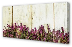 Obrazy na plátně Fialové květy desky 125x50 cm
