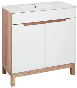 Comodo Koupelnová skříňka s keramickým umyvadlem Doris 80-2D