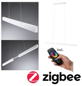 Paulmann 79889 Aptare, ZigBee závěsné svítidlo LED 18W, 2700K, nastavitelná šířka, svítí nahoru/dolů, dálkové ovládání