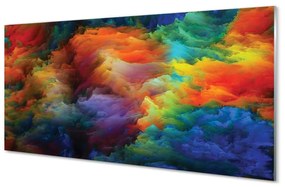 Obraz na skle 3d barevné fraktály 100x50 cm