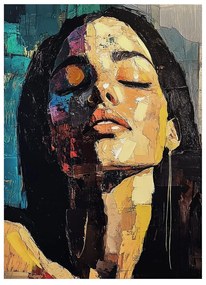 Obraz s ručně malovanými prvky 70x100 cm Vivian – Styler