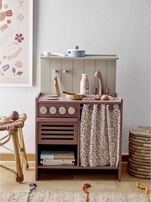 BLOOMINGVILLE Mini kuchyňka Pippi, hnědá, MDF