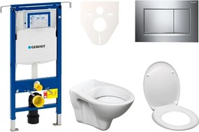Cenově zvýhodněný závěsný WC set Geberit do lehkých stěn / předstěnová montáž+ WC S-Line S-line Pro 111.355.00.5ND6