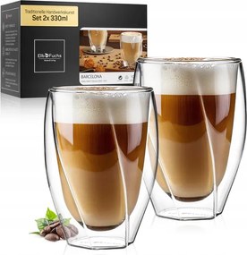 sklenice na latte Macchiato s dvojitou stěnou [barcelona 330 ml] 2 Kusy