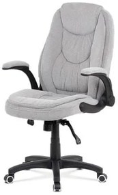Autronic Kancelářská židle Kancelářská židle, šedá látka, kříž plast černý, synchronní mechanismus (KA-G303 SIL2)