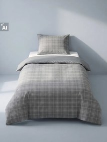 Sinsay - Povlečení s kostkovaným vzorem - tmavě zelená