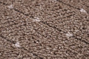 Condor Carpets, Metrážový koberec Udinese hnědý - neúčtujeme odřezky z role, na míru, šíře 4m, hnědá, filc, chodba / předsíň