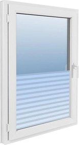 Okenní fólie matná pruhovaný design 0,9x5 m PVC 142788