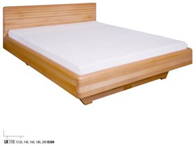 Drewmax Dřevěná postel 120x200 buk LK110 buk bělený