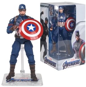 Figurky hrdinů Marvel s vlastním držákem nebo otočným podstavcem Varianta: Captain America, End Game + pevný podstavec