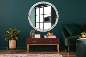 Kulaté dekorativní zrcadlo na zeď Lineární složení fi 100 cm