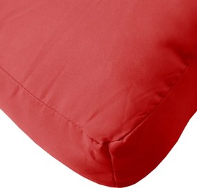 vidaXL Poduška na palety 70 x 40 x 12 cm textil [314454] Barva: Červená