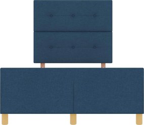Rám postele s čelo Modrá 120 x 190 cm textil 3344717