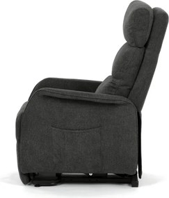 Polohovací křeslo šedé, elektrické TV-L8960 GREY2