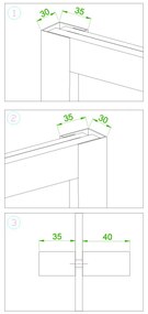 BPS-koupelny Obdélníkový sprchový kout HYD-OK12CS 120x80 černá/transparent - bez vaničky