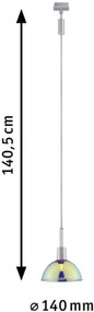 Paulmann 96975 Pendel Sarrasani, závěs pro Urail system, 1x20W E14, matný chrom, dichroické sklo