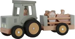 Little Dutch Traktor s přívěsem dřevěný Farma / od 18 měsíců