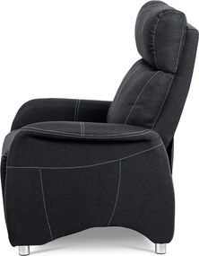 Šedé TV křeslo s mechanickým polohováním