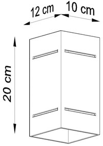 Sollux SL.0478 - Nástěnné svítidlo BLOCCO 1xG9/40W/230V