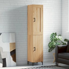 vidaXL Skříň highboard 34,5 x 34 x 180 cm kompozitní dřevo [3200130] Barva: Černá