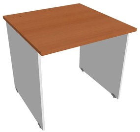 Stůl pracovní rovný 80 cm - Hobis Gate GS 800 Dekor stolové desky: třešeň, Dekor lamino podnože: bílá