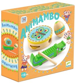 Animambo set perkusních nástrojů - tamburína, maracas, guiro