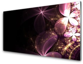 Plexisklo-obraz Abstrakce Květiny Umění 125x50 cm