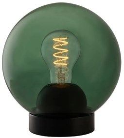 OnaDnes -20% Zelená skleněná stolní lampa Halo Design Bubbles