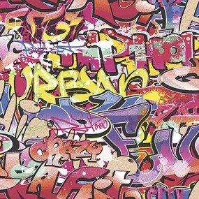 Vliesová tapeta pro teenagery Graffity GV24241, Good Vibes, Decoprint