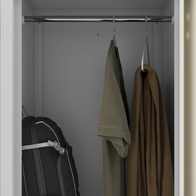 Šatní skříň typu L šedá / dub sonoma: Eco Design JULIA, 800 x 1850 x 450 mm
