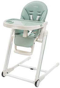 Jídelní židlička Muka NEW BABY dusty green Barva: zelená