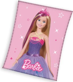 Fleecová dětská deka BARBIE Princezna 150 x 200 cm