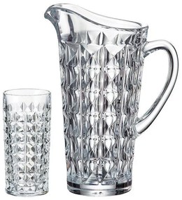 Bohemia Crystal Nápojový set Diamond (1 džbán + 6 sklenic)