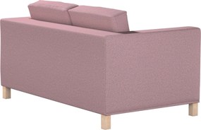 Potah na pohovku IKEA  Karlanda 2-místná, krátký barva růžová látka pletený vzor