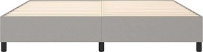 Rám postele s boxspringem světle šedý 200 x 200 cm textil 3120886