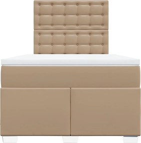 Box spring postel s matrací cappuccino 120x190 cm umělá kůže 3293015