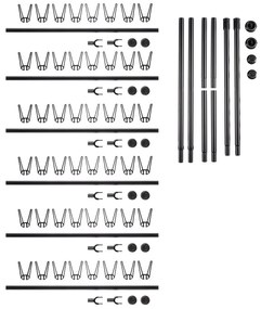 Černý kovový teleskopický stojan na boty Herkules – Wenko