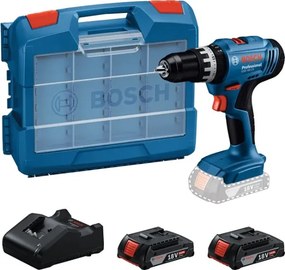 Bosch AKU příklepový šroubovák PRO GSB 18V-25, 2x 18V 2.0Ah v L-Boxxu 06019K9304