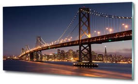 Wallmuralia Foto obraz fotografie na skle Most San Francisco 100x50