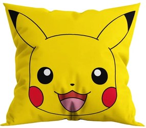 DĚTSKÝ DEKORAČNÍ POLŠTÁŘ POKEMON 40X40 CM VZOROVANÁ