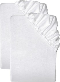 Livarno Home Sada napínacích prostěradel z jemného flanelu, 90-100 x 200 cm, bílá, 2dílná