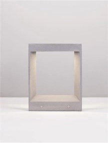 NV 9540217 Venkovní sloupkové svítidlo CAIRO šedý beton skleněný difuzor LED 8W 3000K 120-230V IP65 - NOVA LUCE