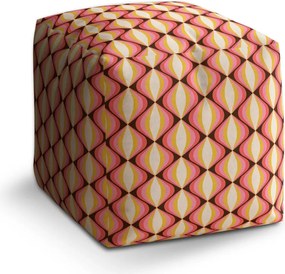 Sablio Taburet Cube Kaleidoskop vzpomínek - 50x50x50 cm
