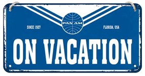 Postershop Závesná cedule: Pan Am (On Vacation) - 10x20 cm