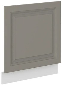 Dvířka na vestavnou myčku kuchyňská skříňka Stilo claygrey/bílá 570x596