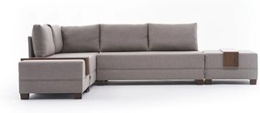 Designová rohová sedačka Ramesha 280 cm krémová - levá