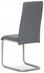 Jídelní židle šedá koženka, kov šedá DCL-402 GREY
