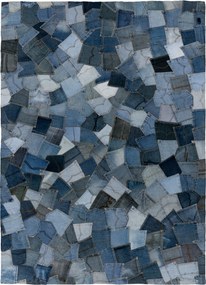 Obsession, Ručně všívaný kusový koberec My Denim Pocket 465 Blue, 160x230, modrá, chodba / předsíň