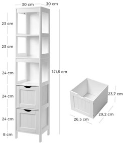 Bílý regál BBC66WT