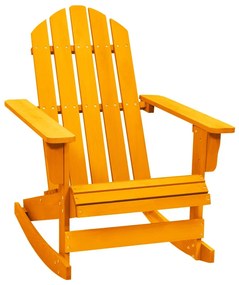 Zahradní houpací křeslo Adirondack masivní jedle oranžové 315888